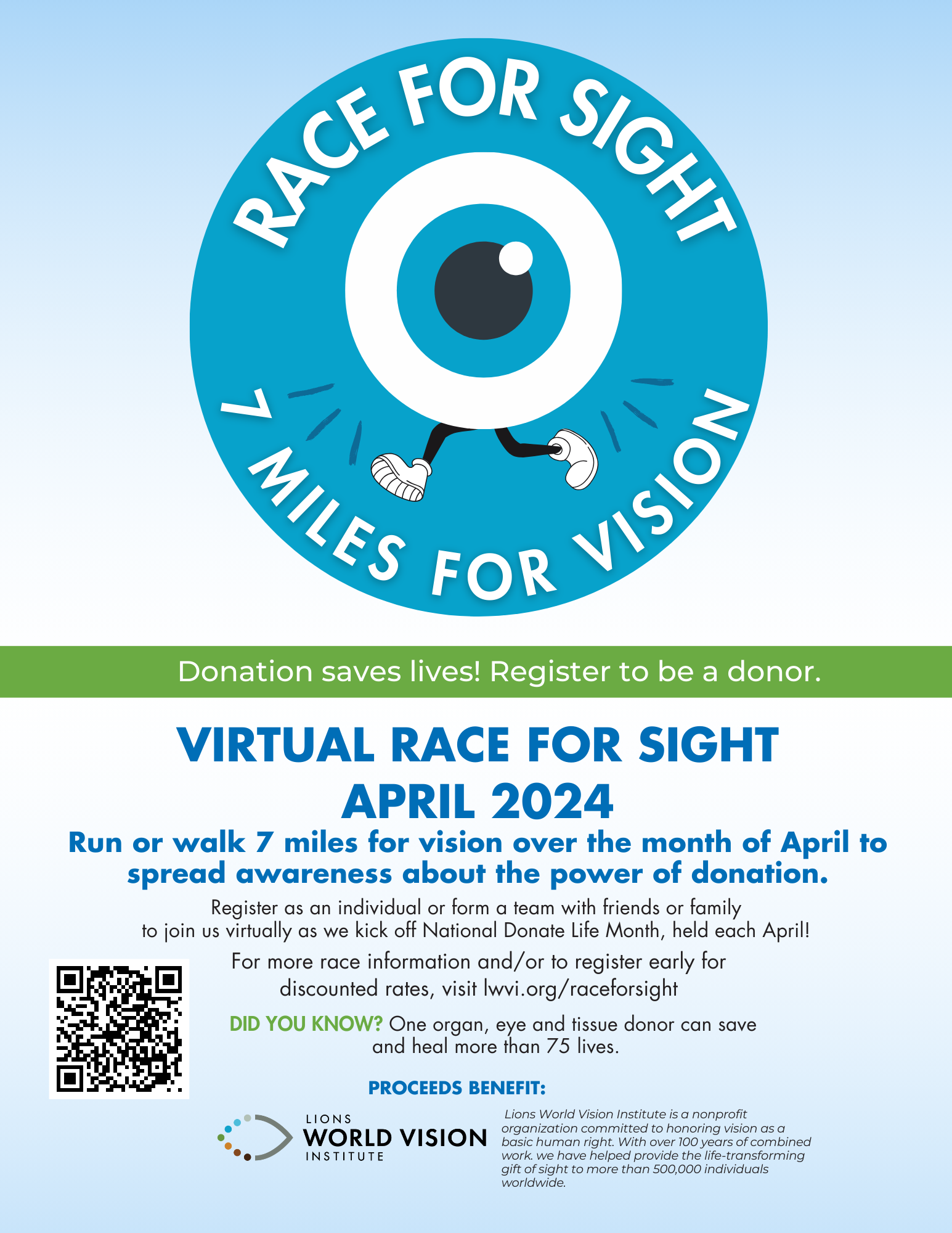 Virtual Race for Sight | Lions World Vision Institute